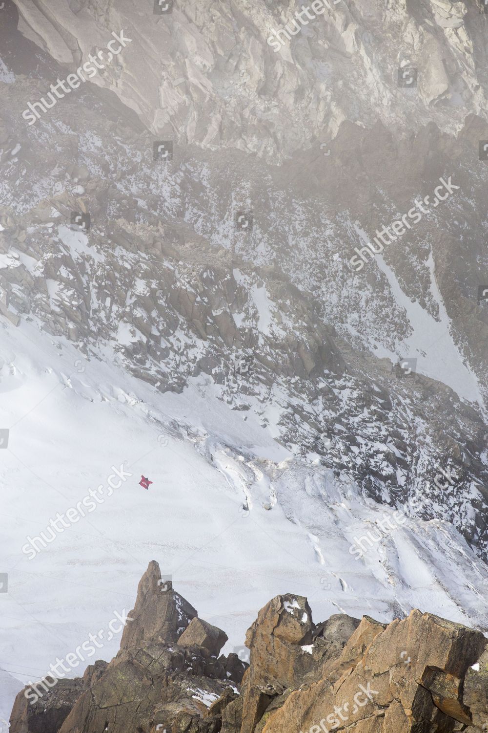Base Jumpers Wearing Wing Suites Jump Editorial Stock Photo - Stock ...