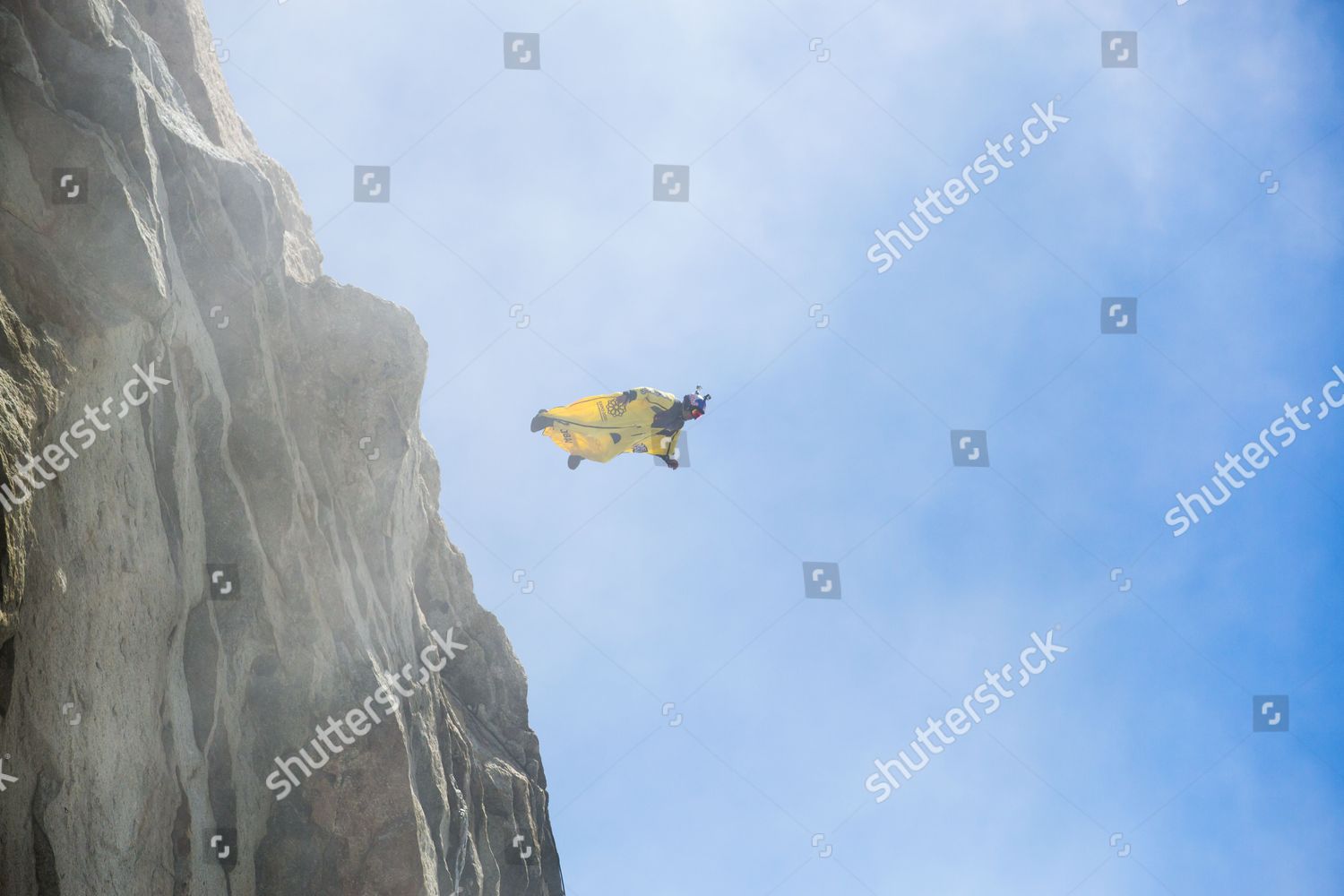 Base Jumper Wearing Wing Suite Jumps Editorial Stock Photo - Stock ...