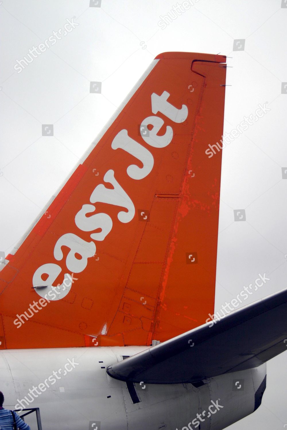 Tail Easyjet Plane Stansted Airport Britain Editorial Stock Photo ...