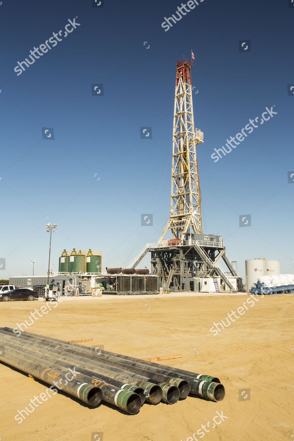 Drilling Oil Kern River Oilfield Near Editorial Stock Photo - Stock ...