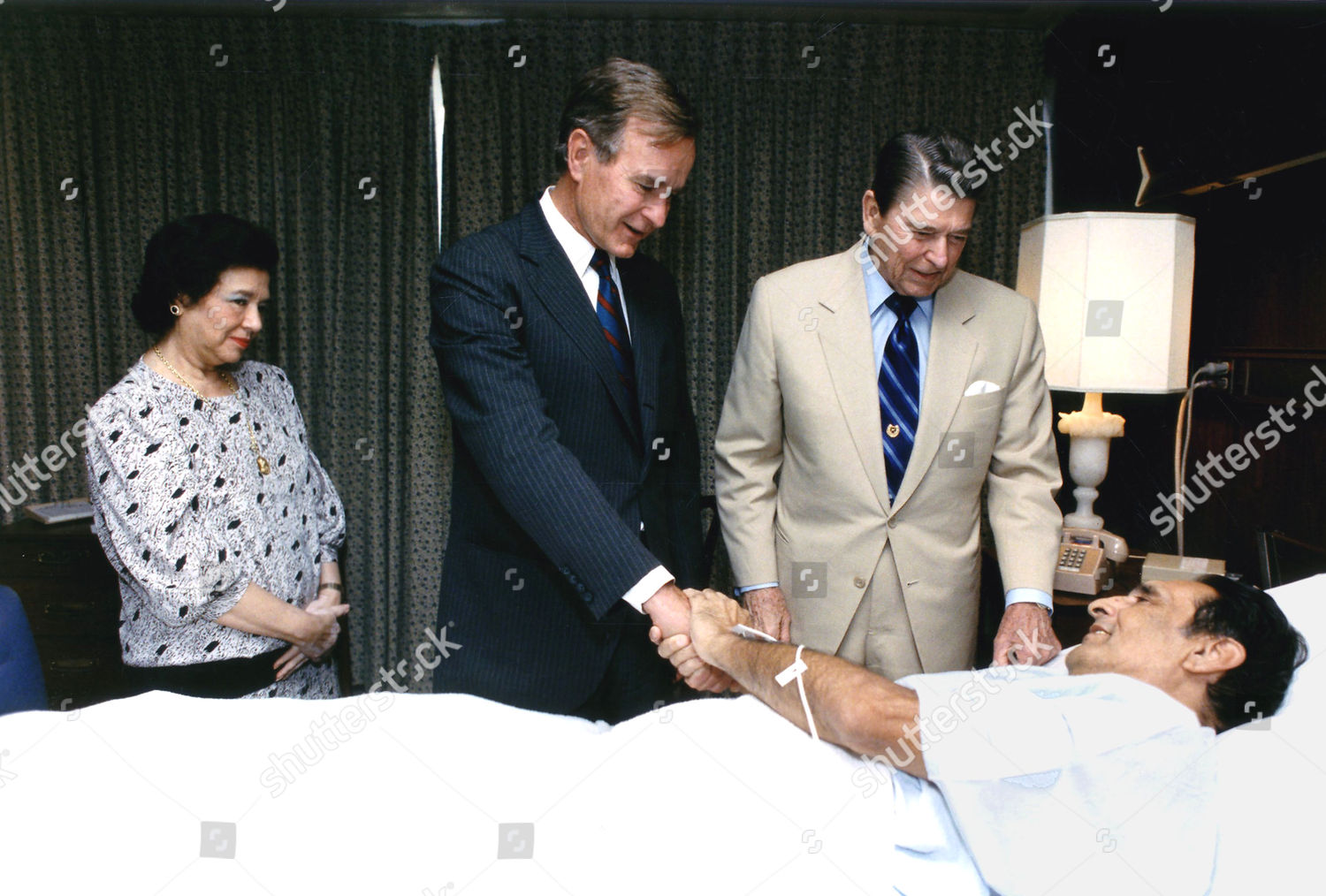 President Ronald Reagan Vice President George Editorial Stock Photo ...