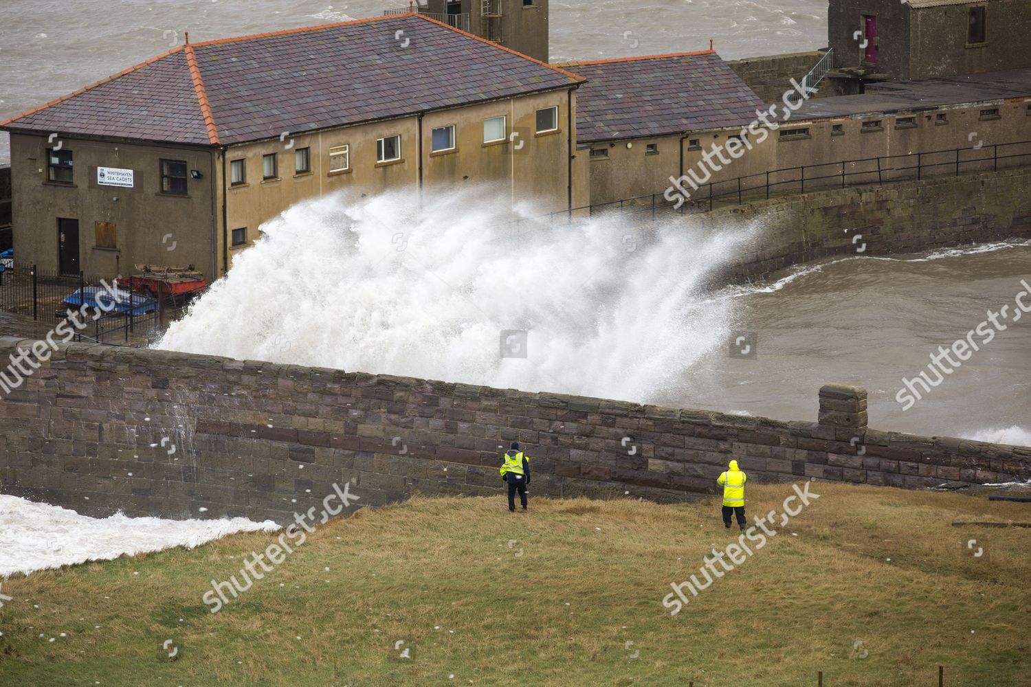 Storm Waves Extreme Low Pressure System Editorial Stock Photo - Stock ...