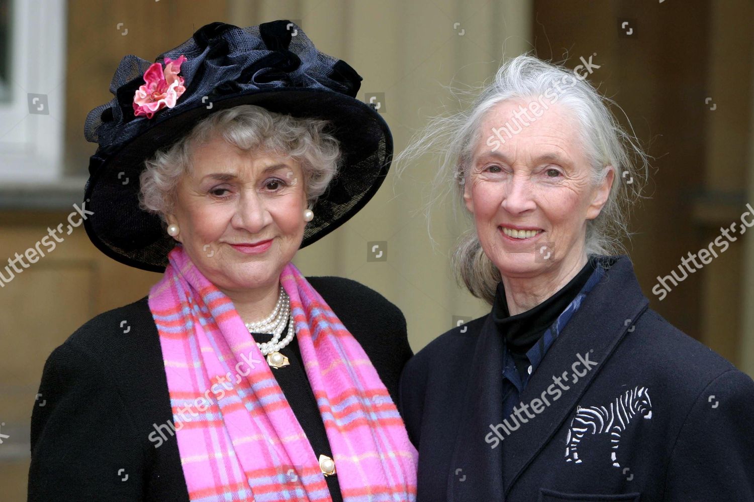 Joan Plowright Jane Goodall Editorial Stock Photo - Stock Image ...