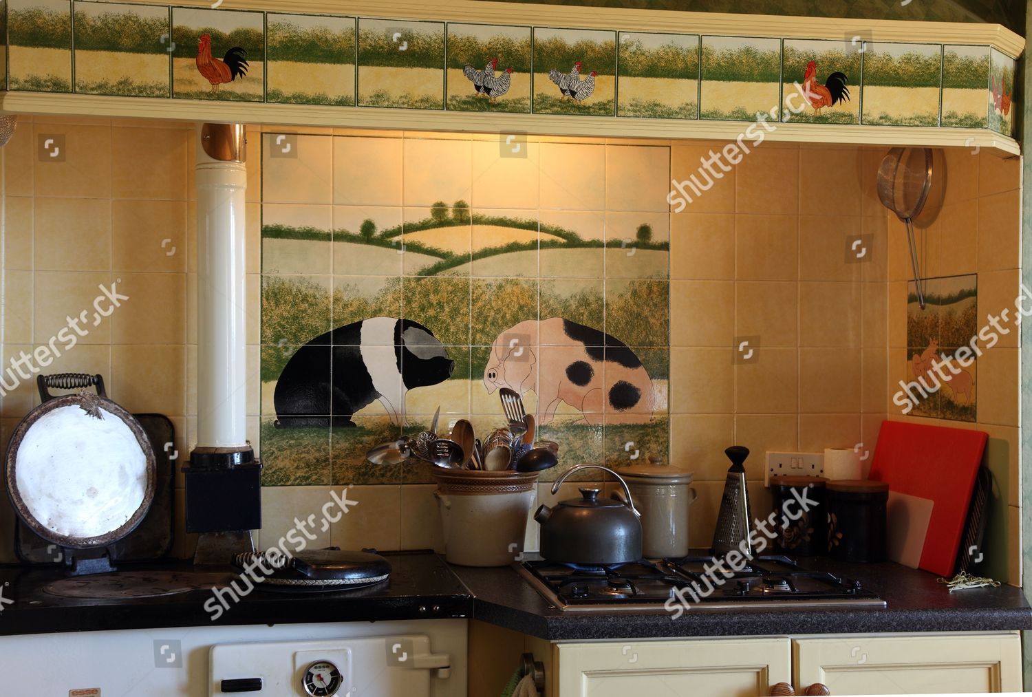 Kitchen Range Ardross Farm Shop Editorial Stock Photo - Stock Image ...