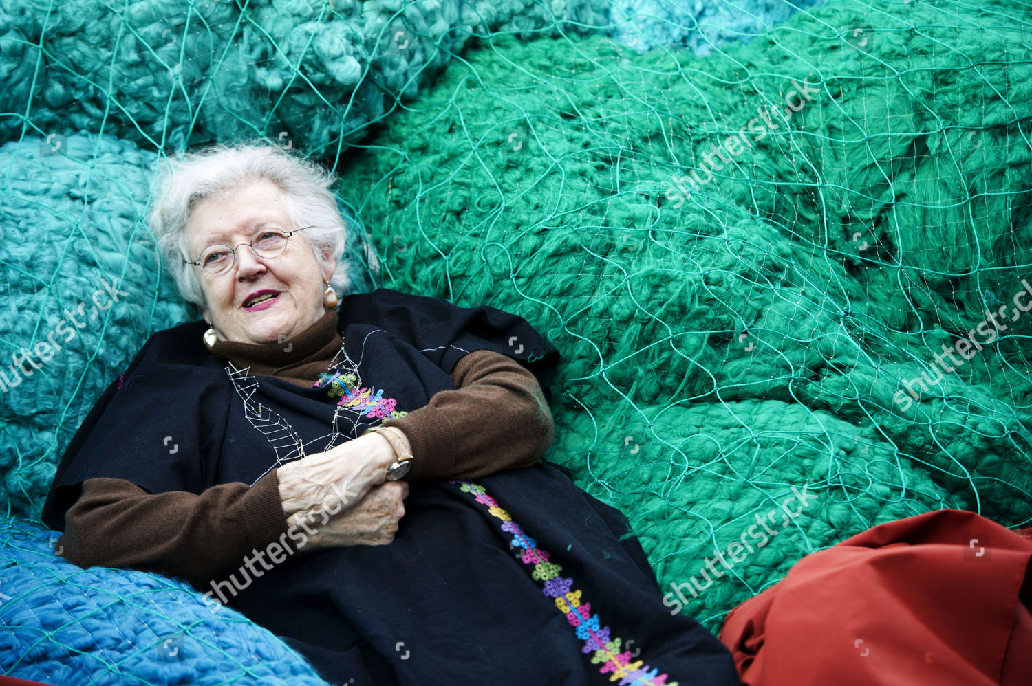 Artist Sheila Hicks Installation Editorial Stock Photo - Stock Image ...