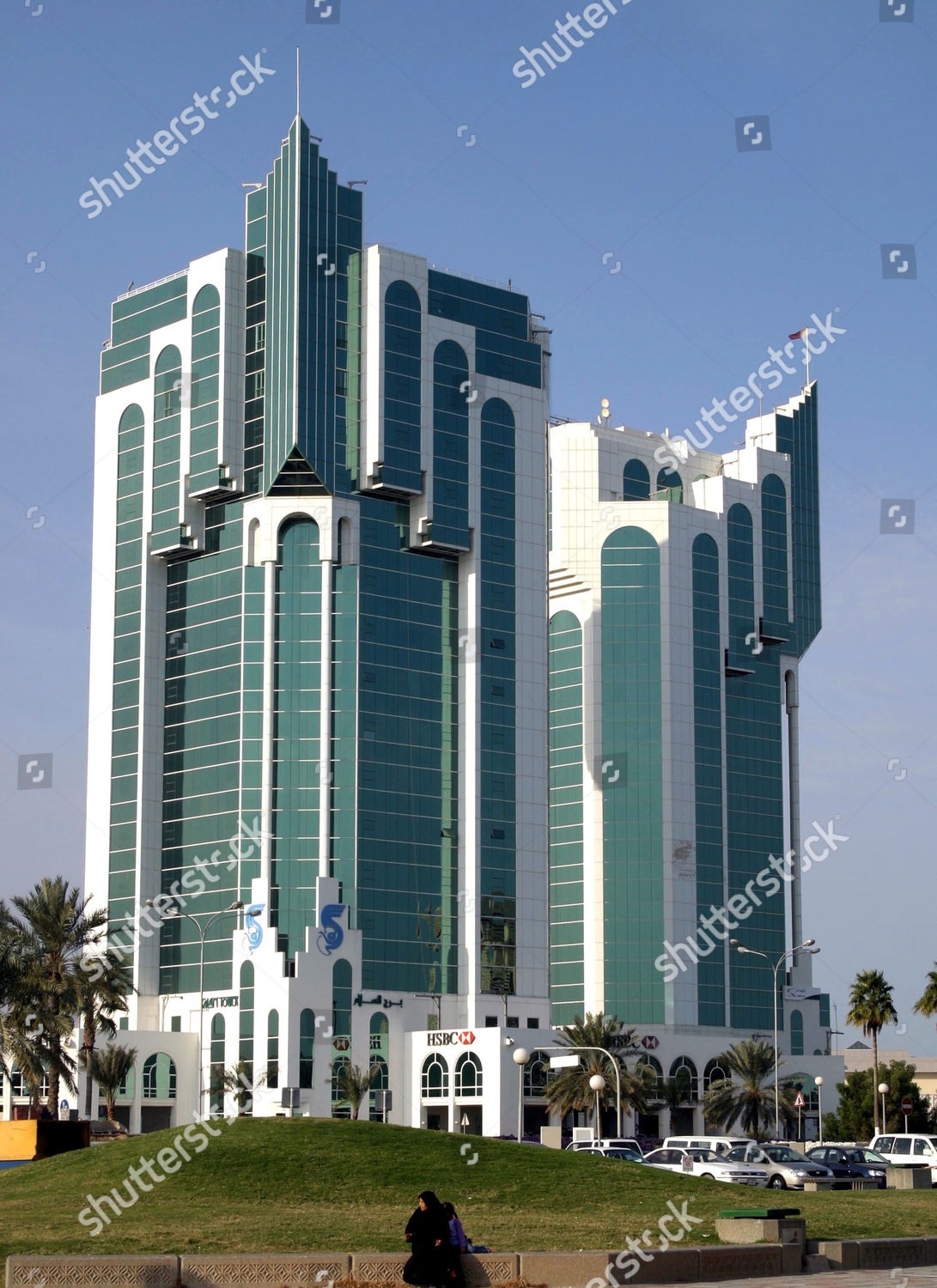 Salam Tower Telecom Building Doha Qatar Editorial Stock Photo - Stock ...