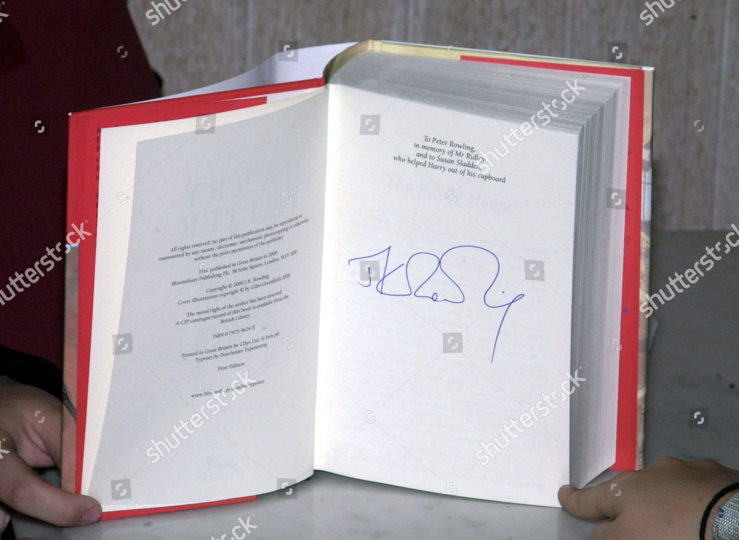 J K Rowling Signing Copies Harry Editorial Stock Photo - Stock Image ...