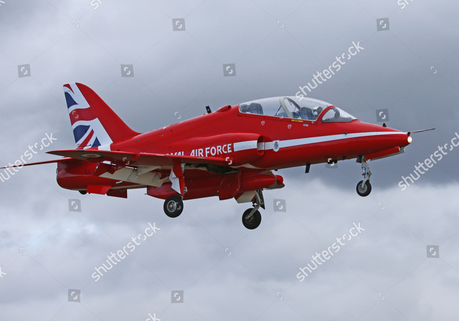 Red Arrows Jet New Union Jack Editorial Stock Photo - Stock Image ...