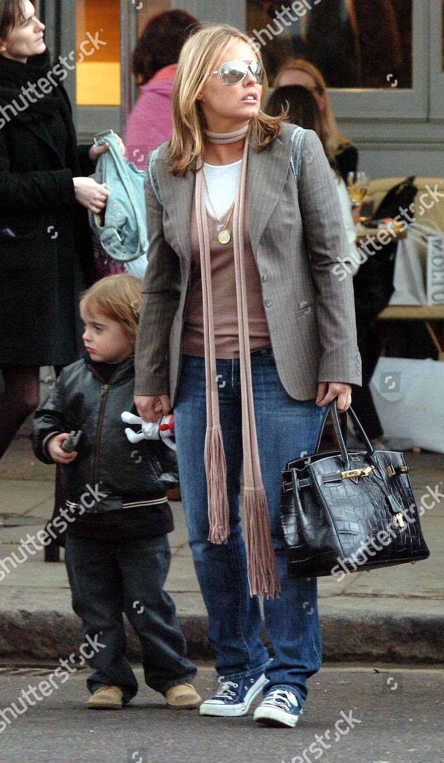 Patsy Kensit Her Son Lennon Gallagher Editorial Stock Photo - Stock ...