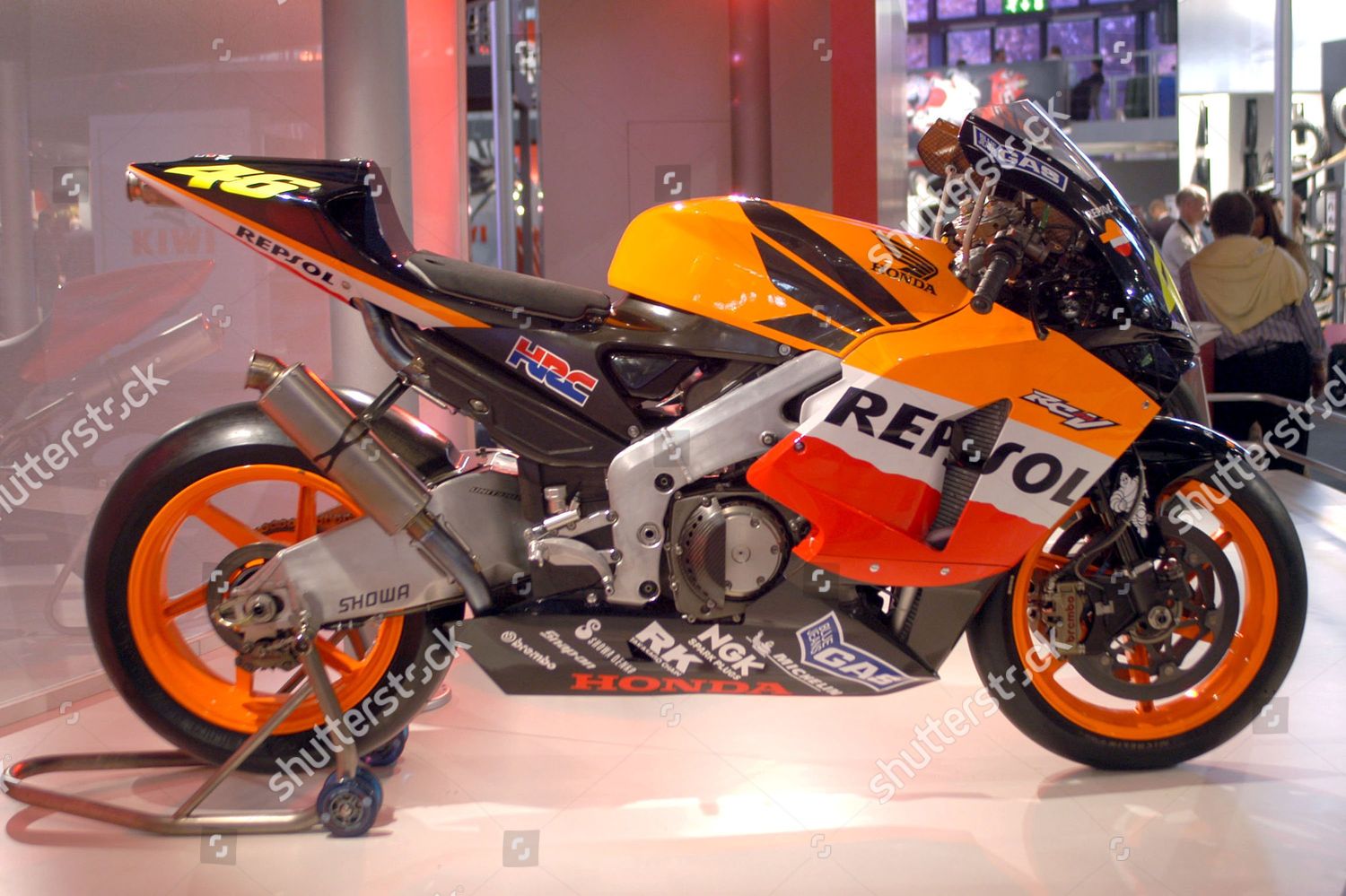 Honda Rcv Italian World Champion Valentino Editorial Stock Photo ...