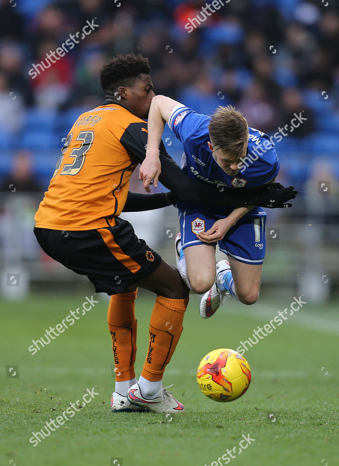 Cardiff Citys Craig Noone Brought Down Editorial Stock Photo - Stock ...