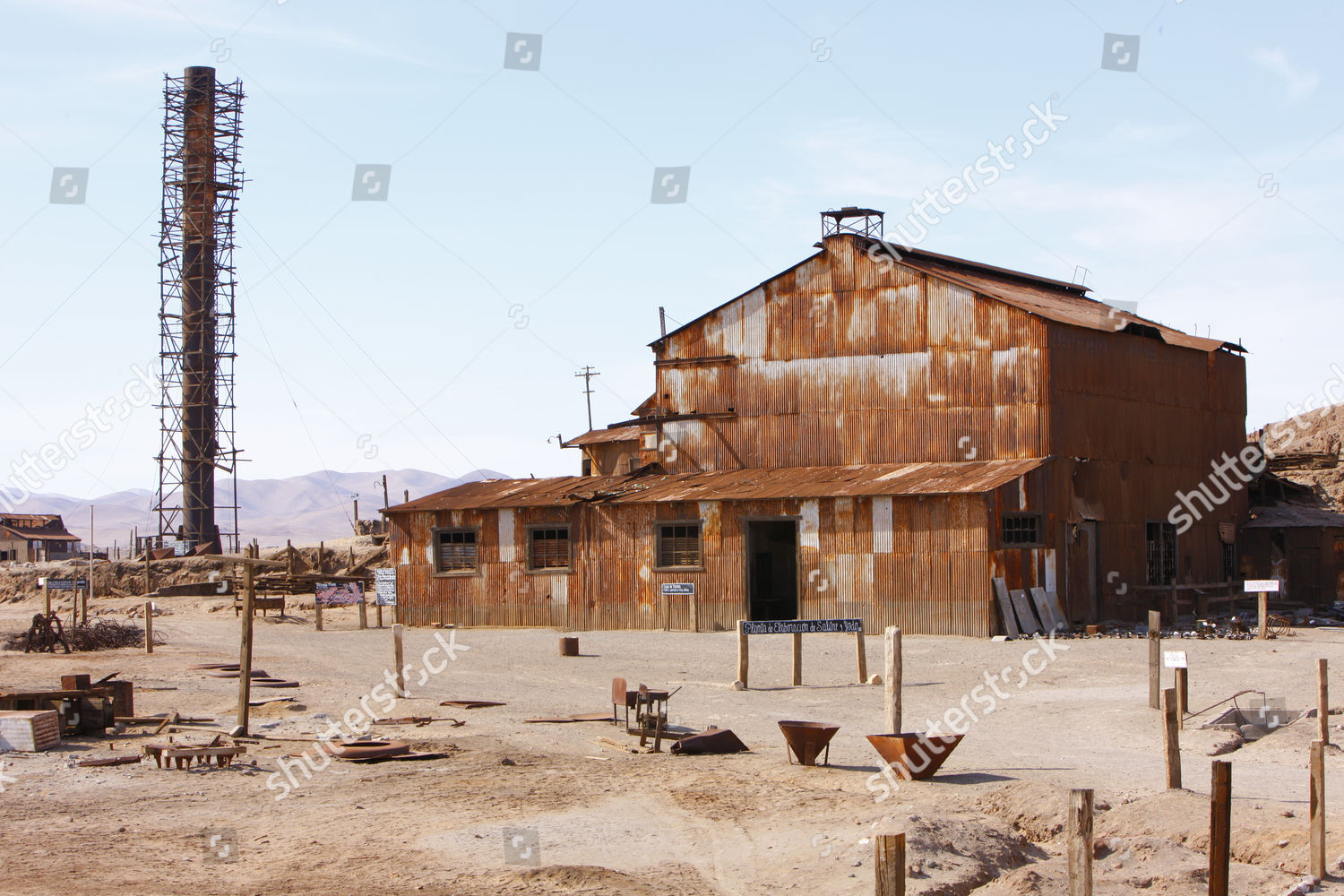 Humberstone Saltpeter Works Unesco World Heritage Editorial Stock Photo ...