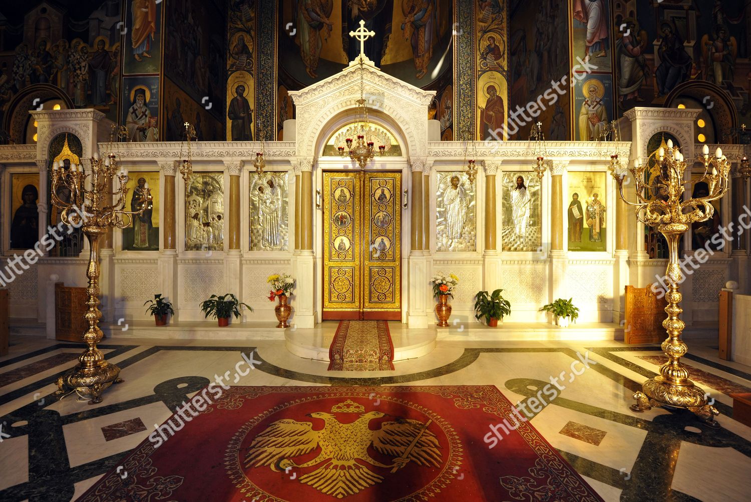 Interior Church Naos Panagias Dexias Thessaloniki Editorial Stock Photo - Stock Image | Shutterstock