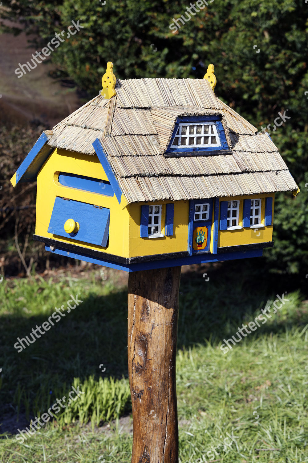 Unique Letter Box Shape Thatched House Editorial Stock Photo - Stock ...