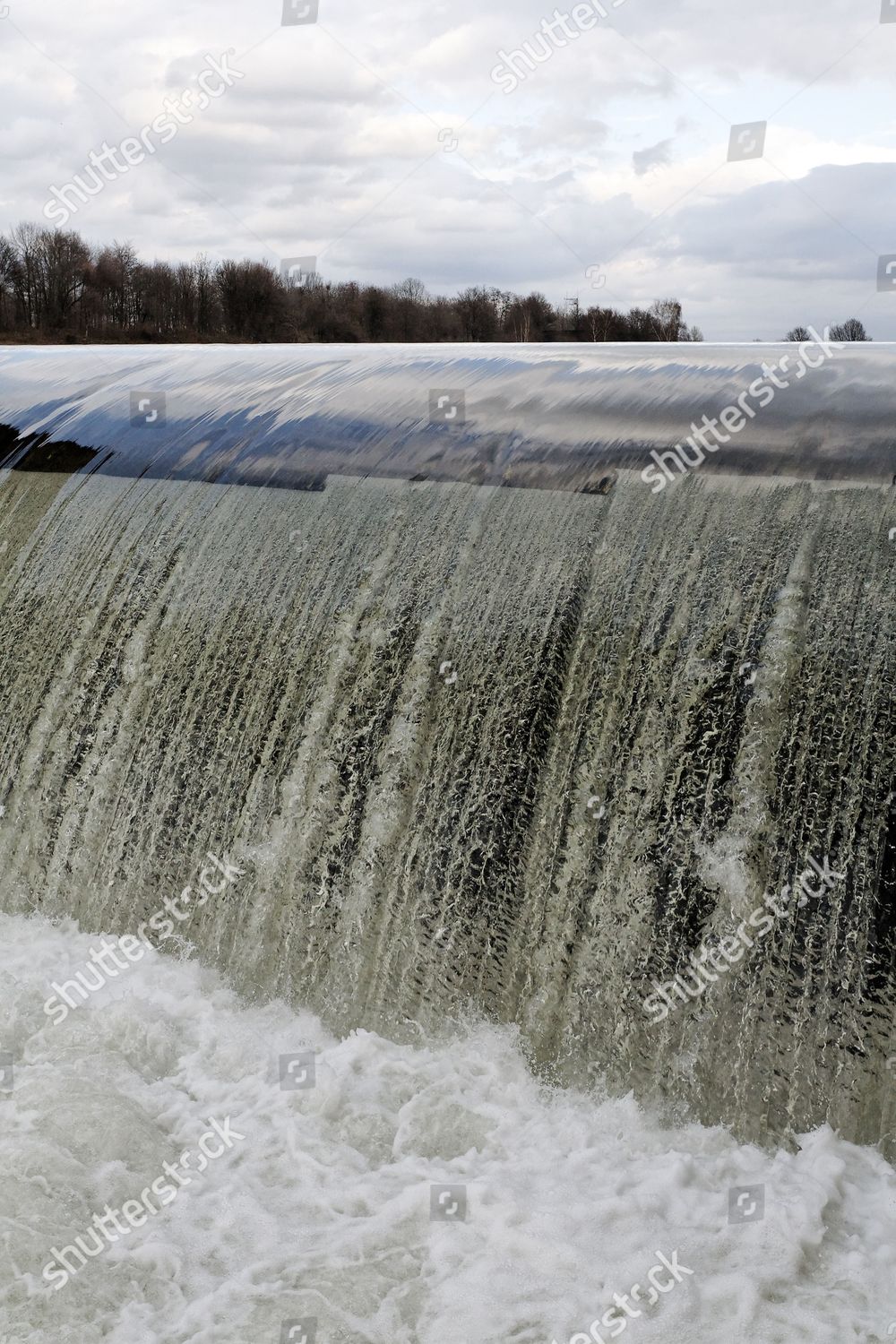 Water Flowing Over Weir Overflow Lock Editorial Stock Photo - Stock ...