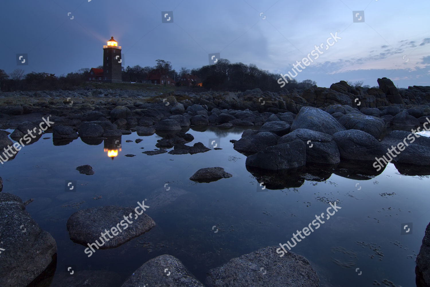 Svaneke Lighthouse Bornholm Denmark Europe Editorial Stock Photo ...