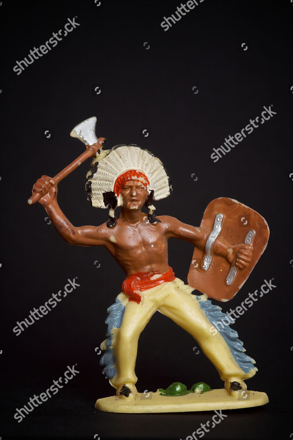 Native American Tomahawk Shield Toy 1960s Editorial Stock Photo - Stock ...