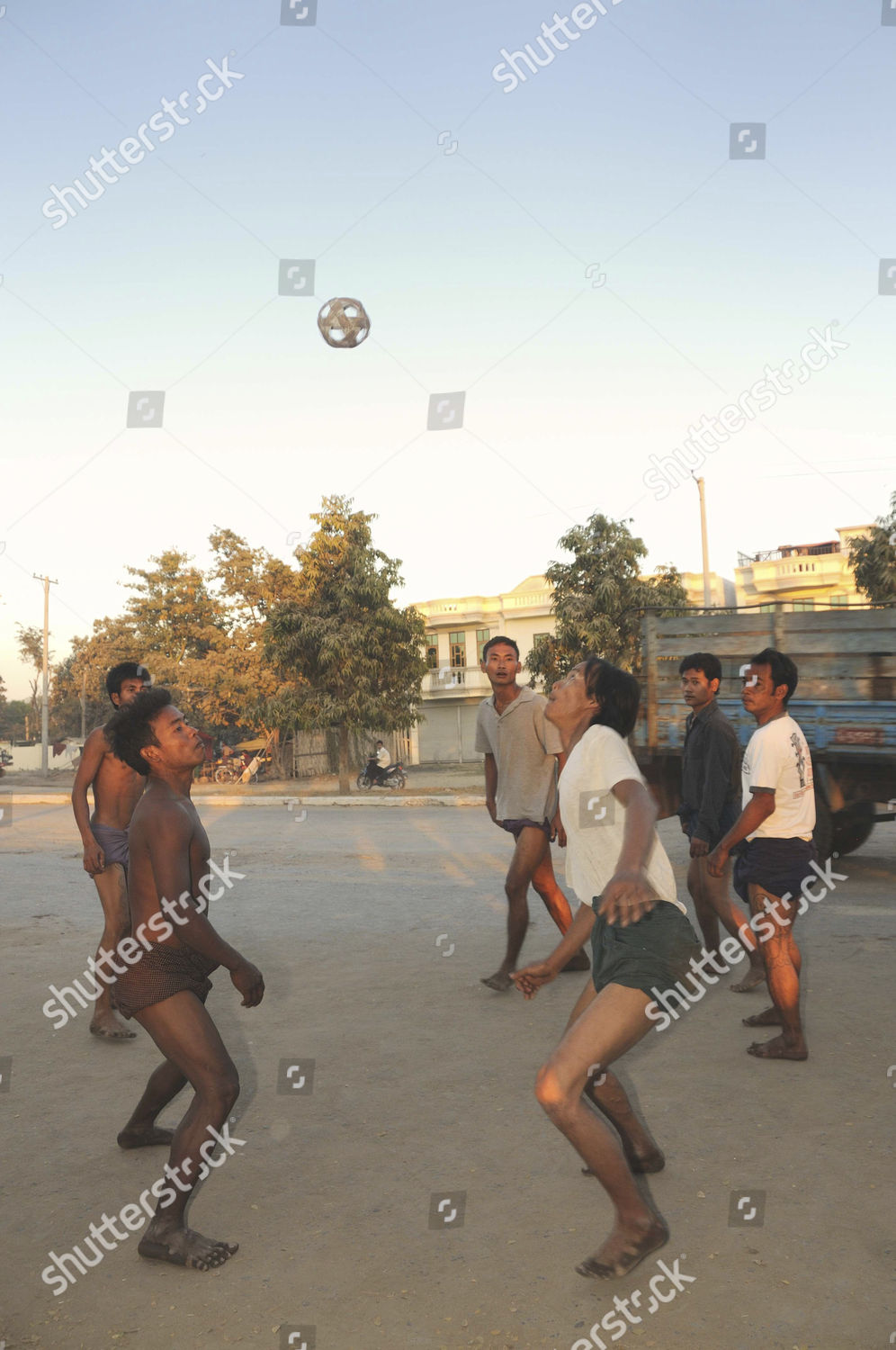 Sepak Takraw Asian Ball Game Played Editorial Stock Photo - Stock Image ...
