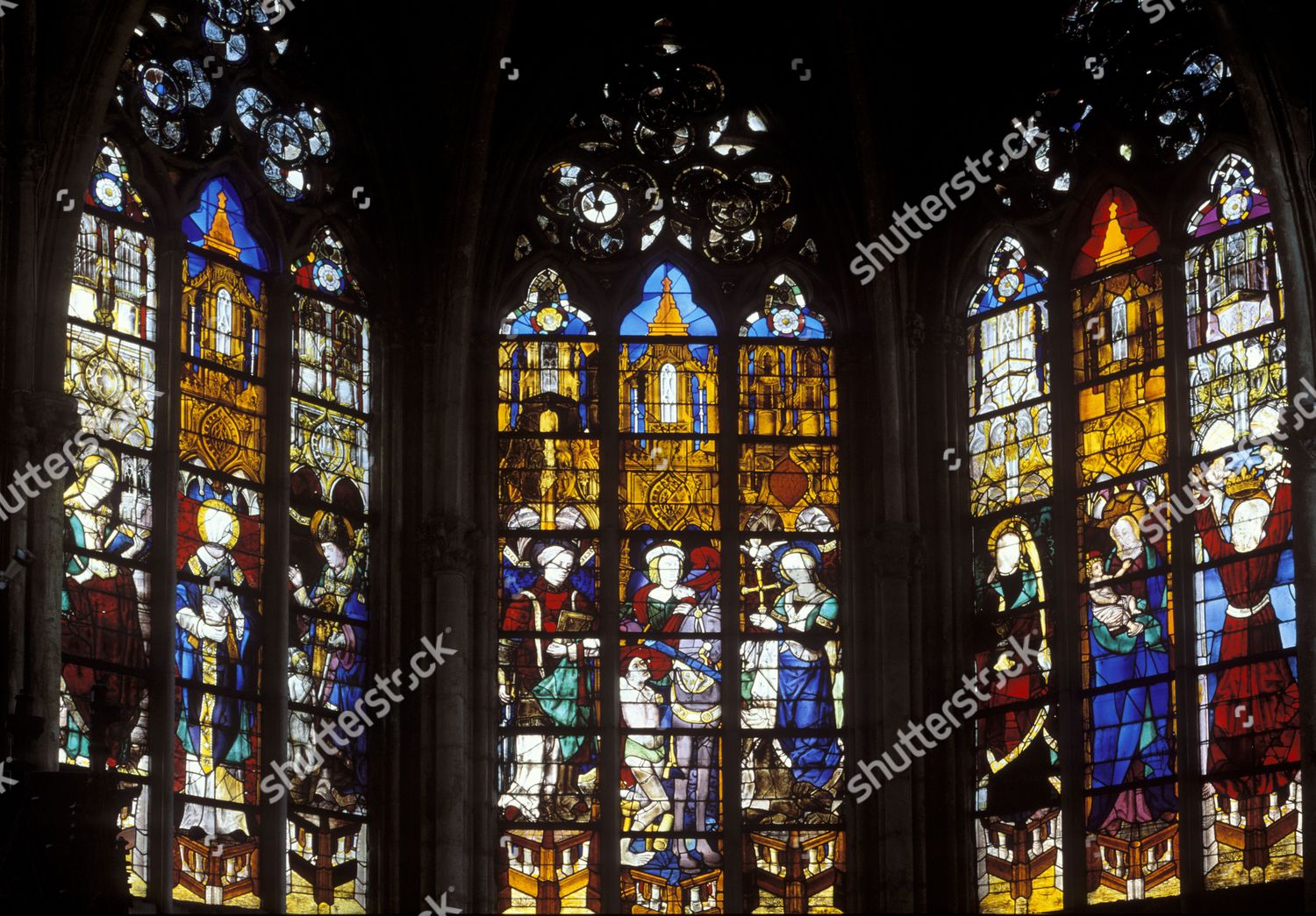 Church Stained Glass Windows 16th Century Editorial Stock Photo - Stock ...