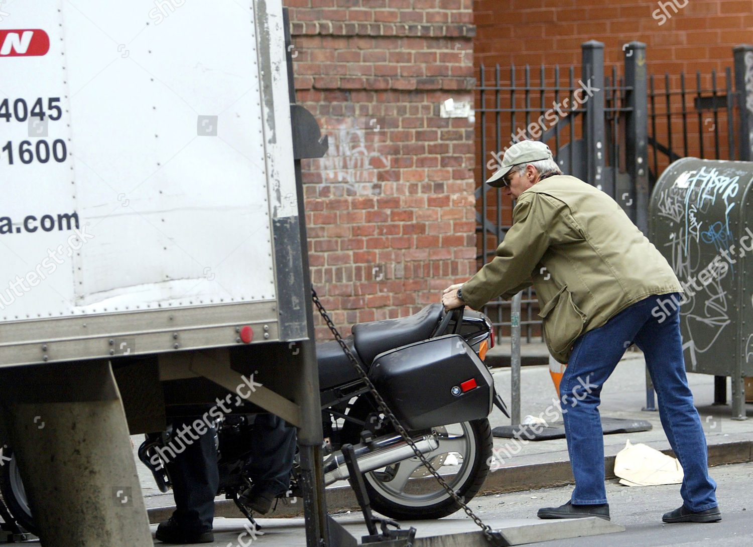 Harrison Ford Loading His Motorcycle Onto Editorial Stock Photo - Stock ...
