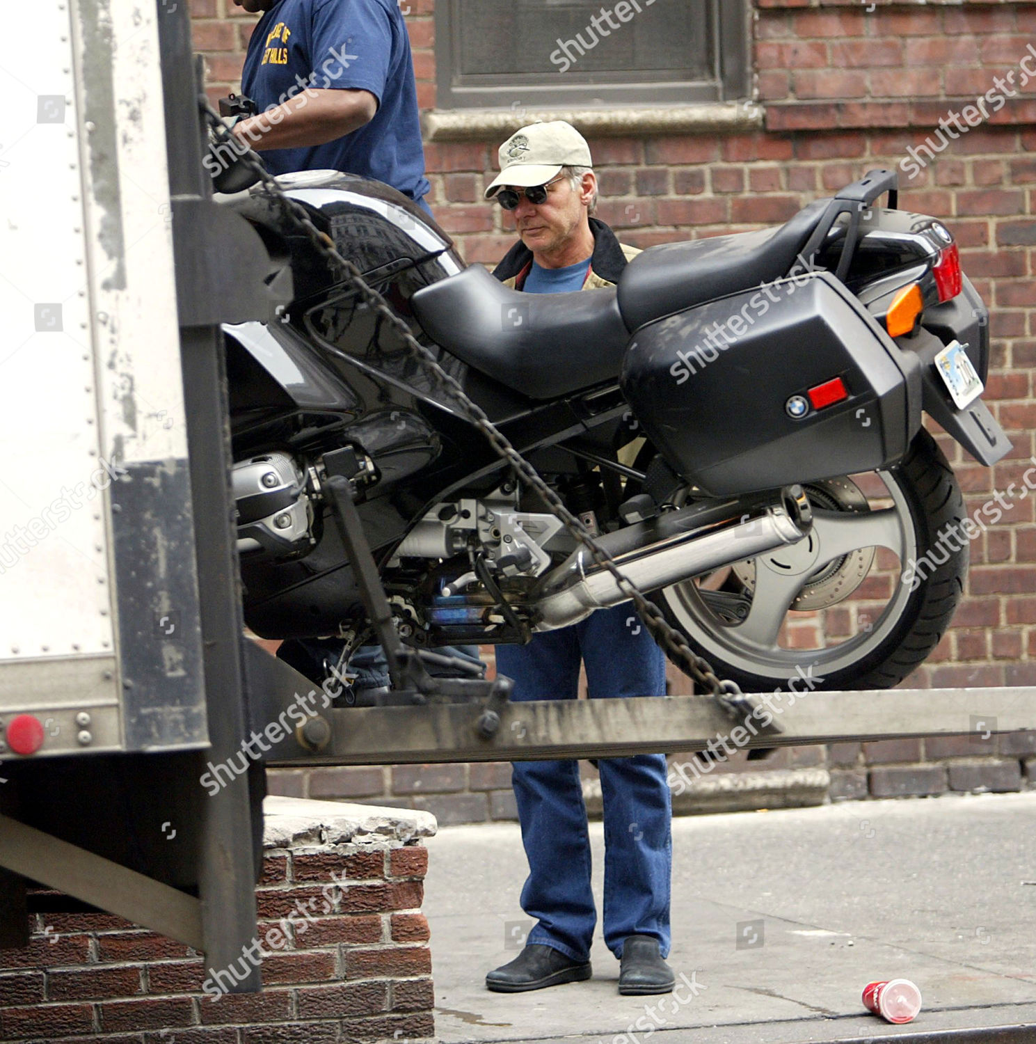 Harrison Ford Loading His Motorcycle Onto Editorial Stock Photo - Stock ...