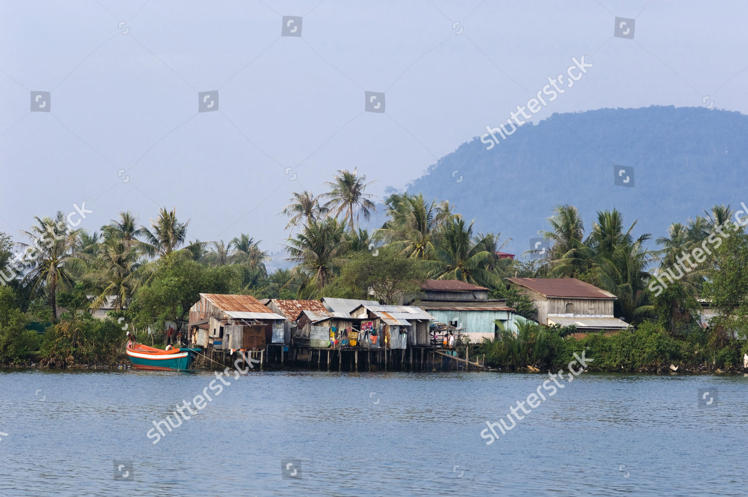 Teuk Chhou River Kampong Bay River Editorial Stock Photo - Stock Image ...