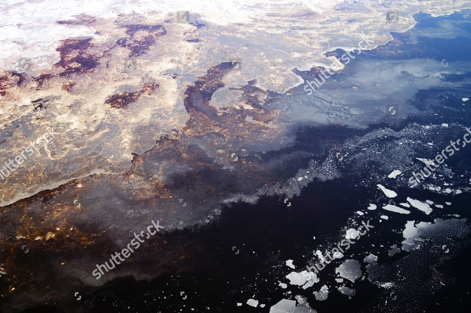 Aerial View On Lake Natron Crusts Editorial Stock Photo - Stock Image ...