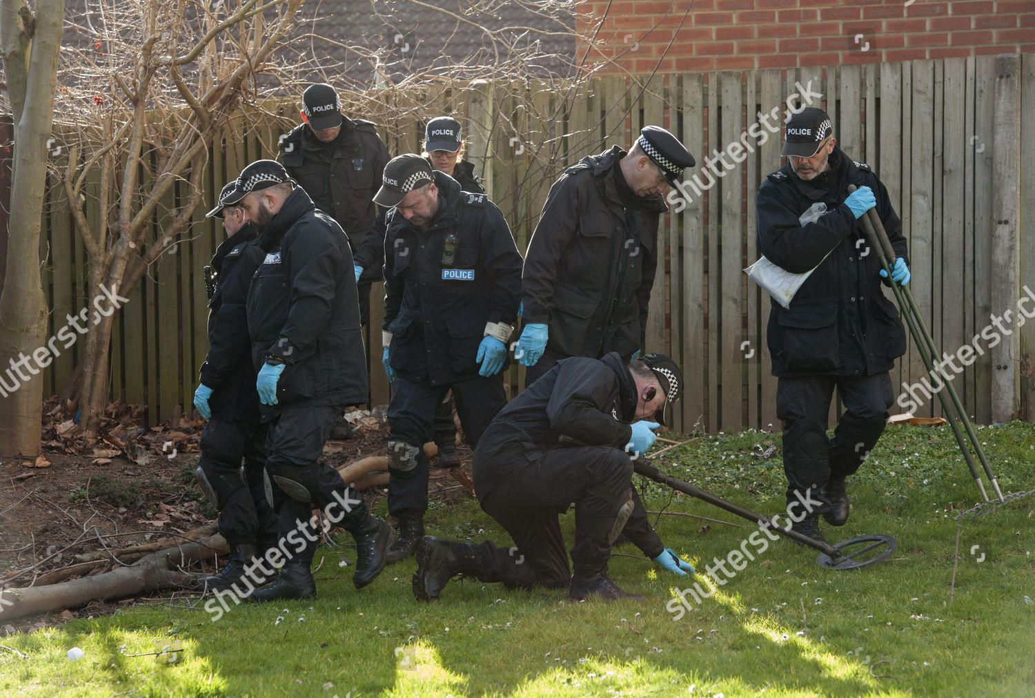 Police Forensics Officers Search By Houses Editorial Stock Photo ...