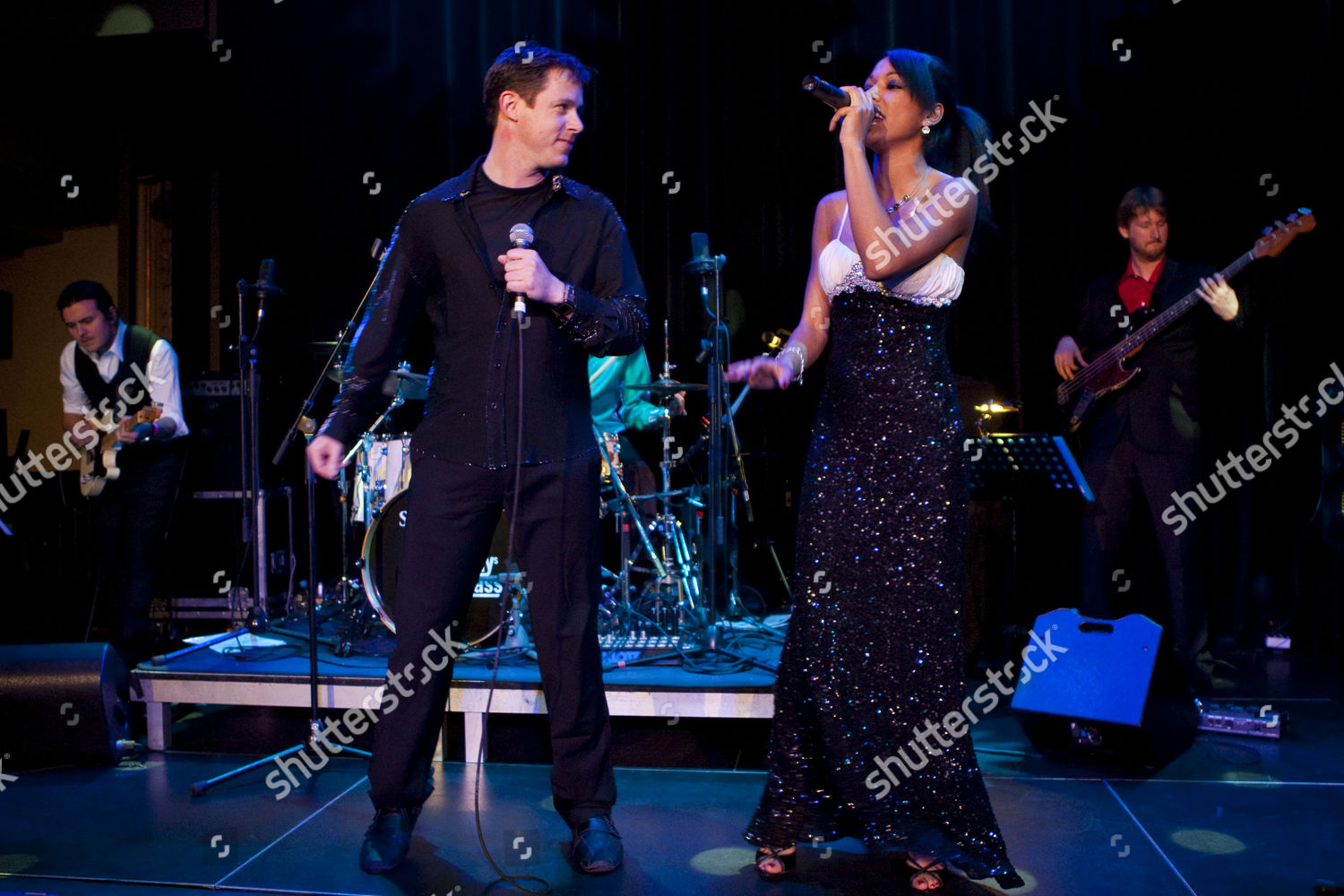 Singers Kent Stetler Jizelle Swiss Band Editorial Stock Photo - Stock ...