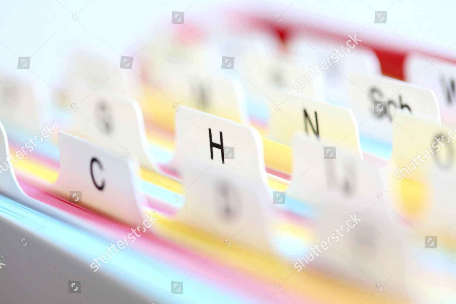 File Box Index Cards Alphabetical Order Editorial Stock Photo - Stock ...