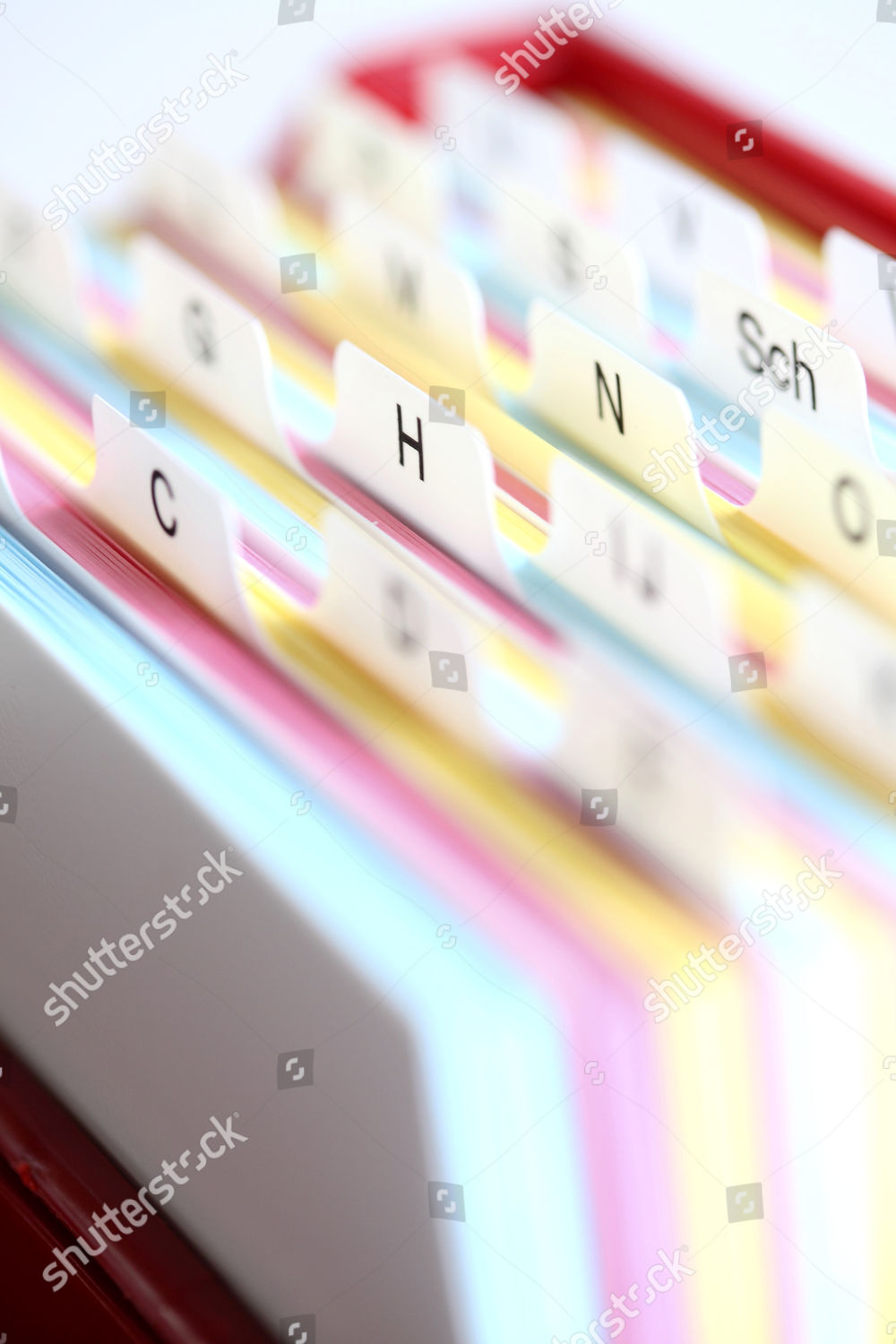 File Box Index Cards Alphabetical Order Editorial Stock Photo - Stock ...
