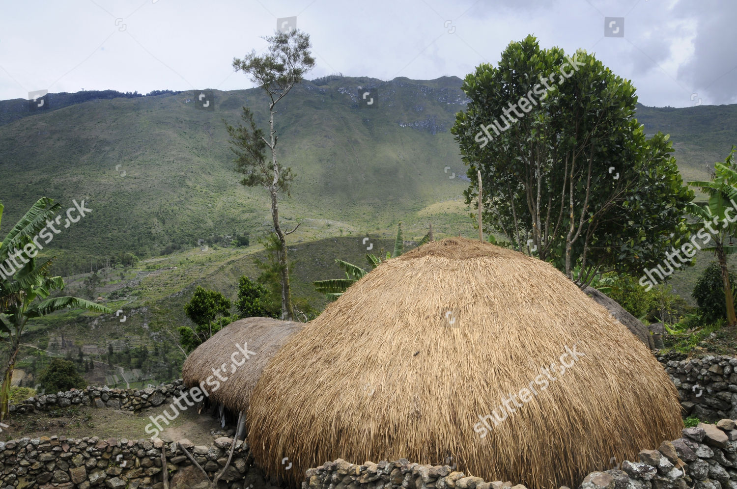 Round Huts Mens House Front Kitchen Editorial Stock Photo - Stock Image ...