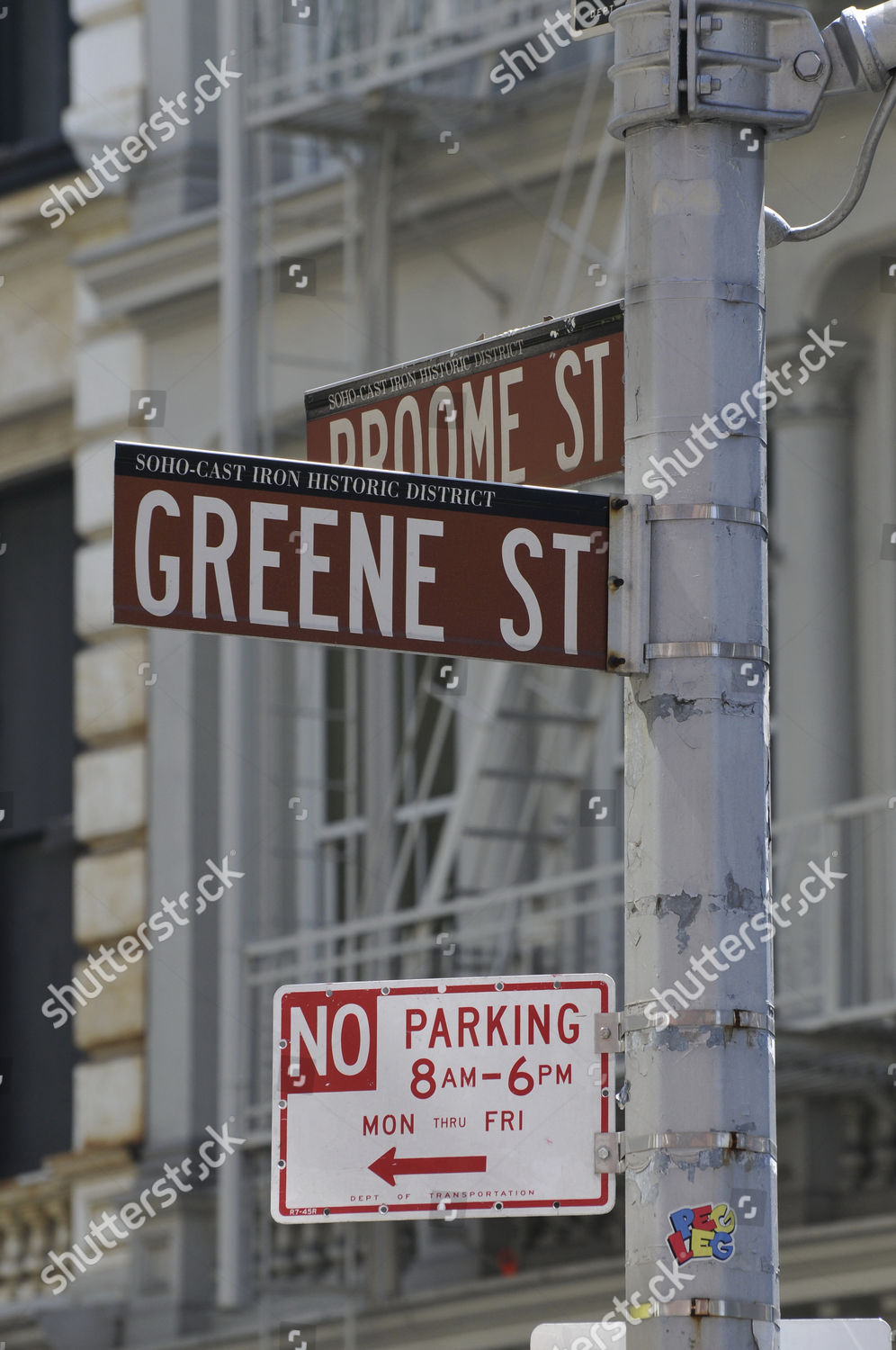 Road Signs Intersection Corner Spring Street Editorial Stock Photo ...