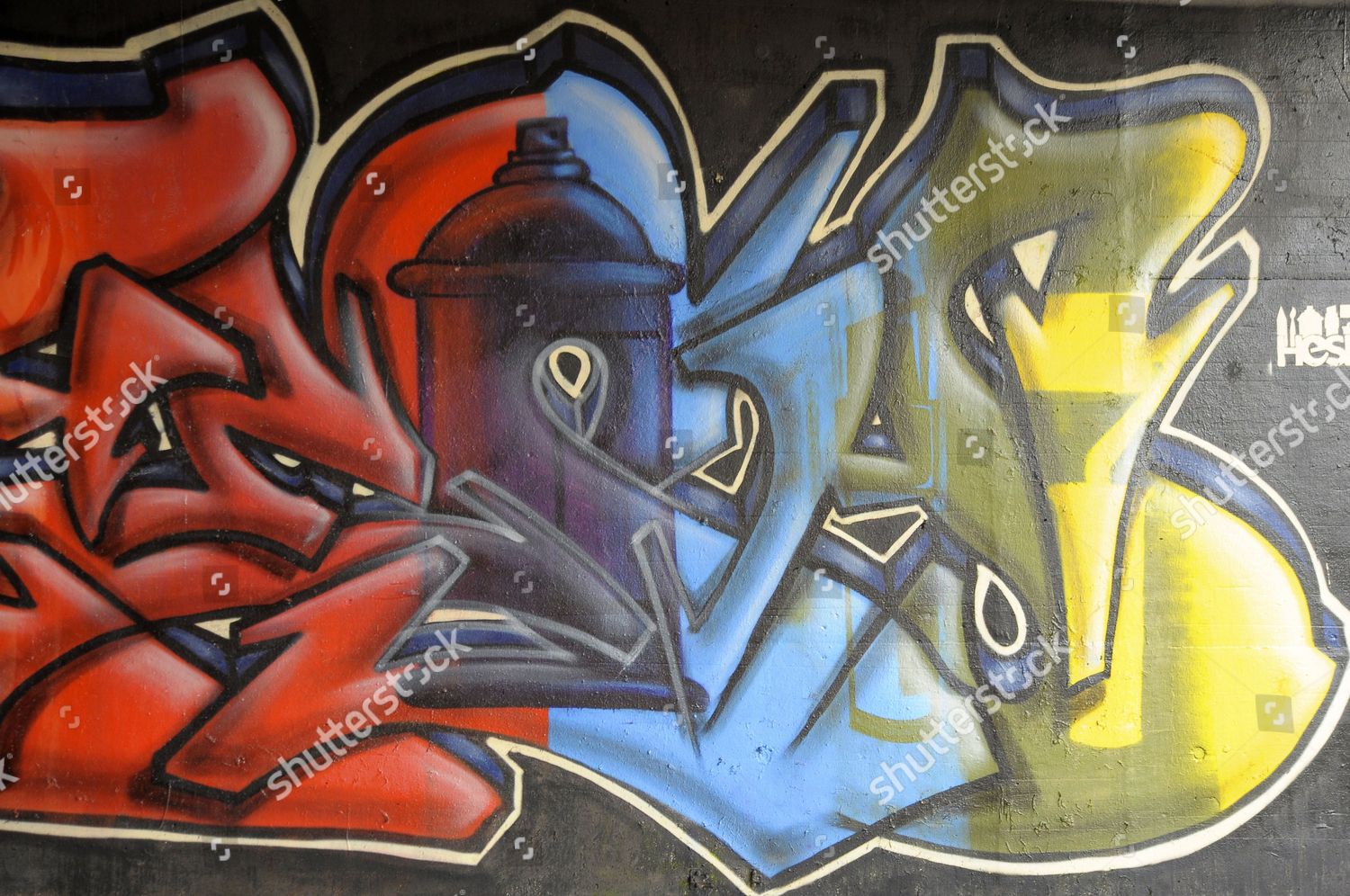 Graffiti On Ruins Former Military Base Editorial Stock Photo - Stock Image | Shutterstock