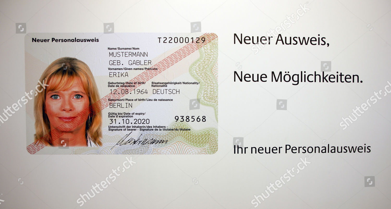 Presentation New German Identity Card That Editorial Stock Photo ...