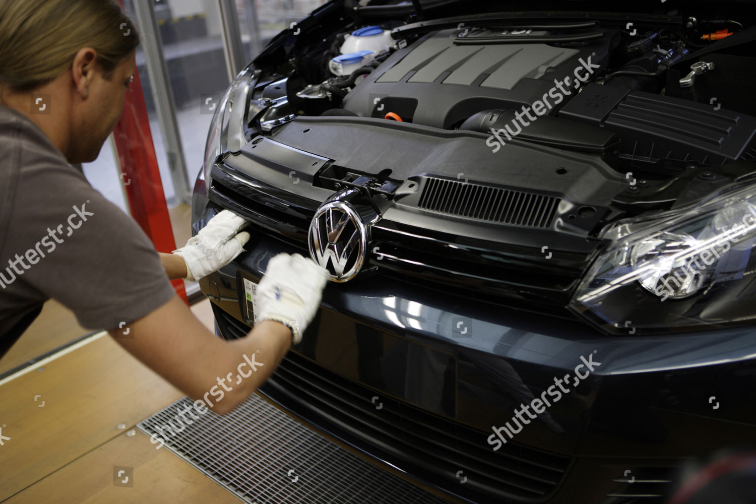 Golf Car Production Vw Plant Wolfsburg Editorial Stock Photo - Stock ...