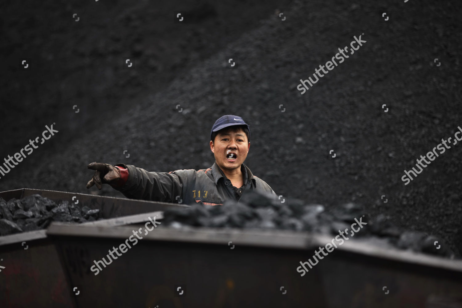 Man Working Coal Mine Huaibei Editorial Stock Photo - Stock Image ...
