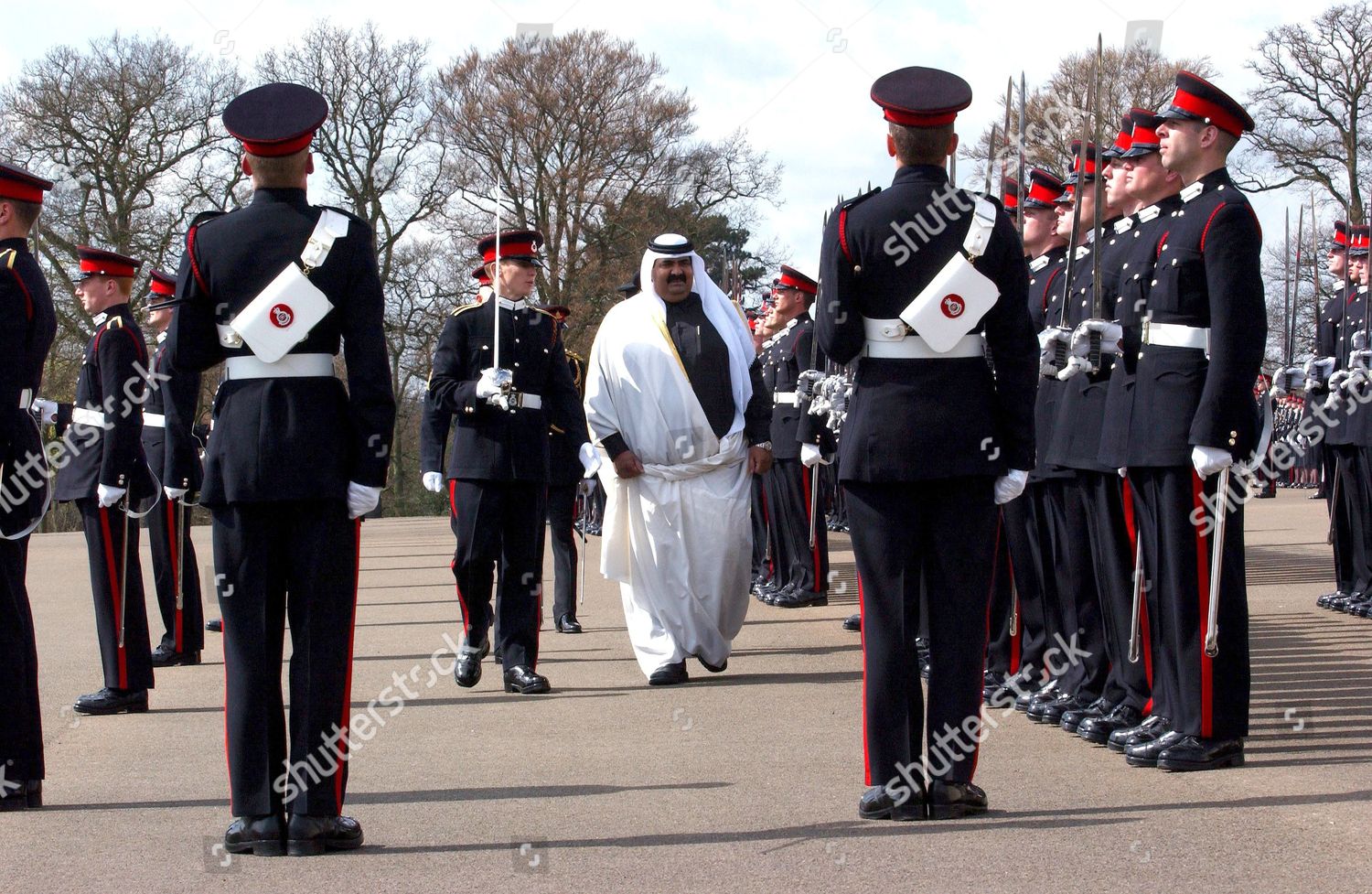 Sheikh Hamad He Inspects Cadets Editorial Stock Photo - Stock Image ...