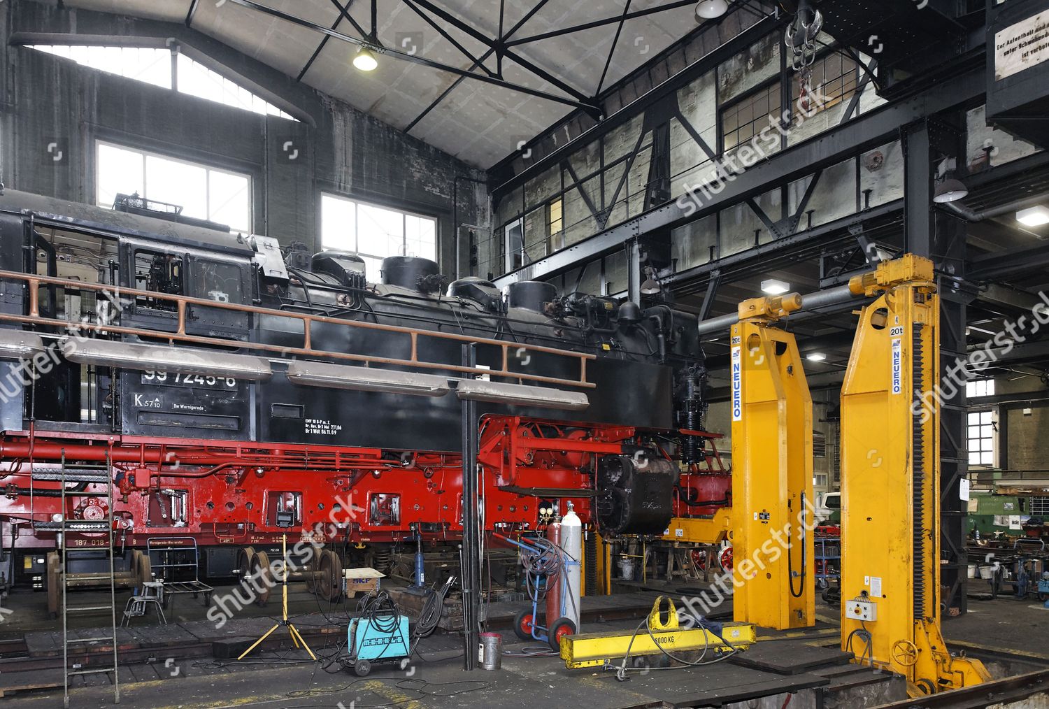 Historic Steam Locomotive Workshop Building Depot Editorial Stock Photo ...