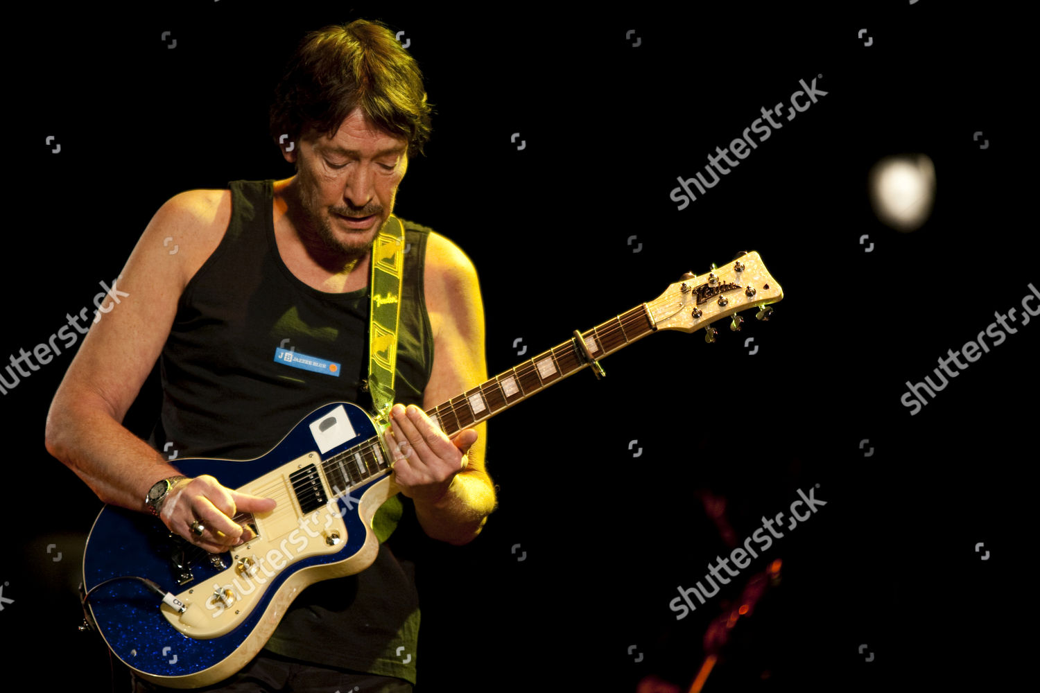 British Singer Songwriter Chris Rea Performing Editorial Stock Photo ...