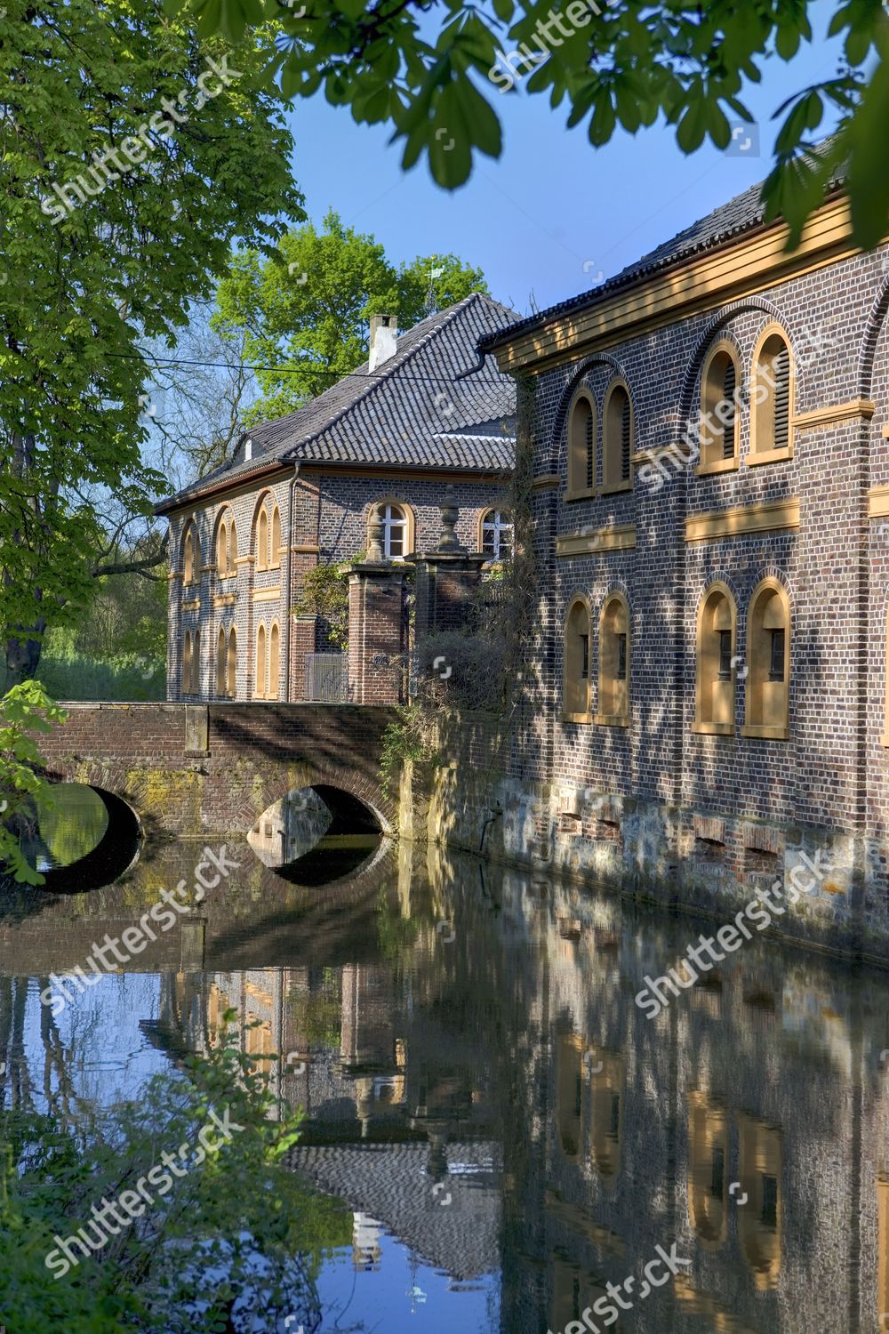 Haus Sandfort Schloss Sandfort Moated Castle Editorial Stock Photo ...