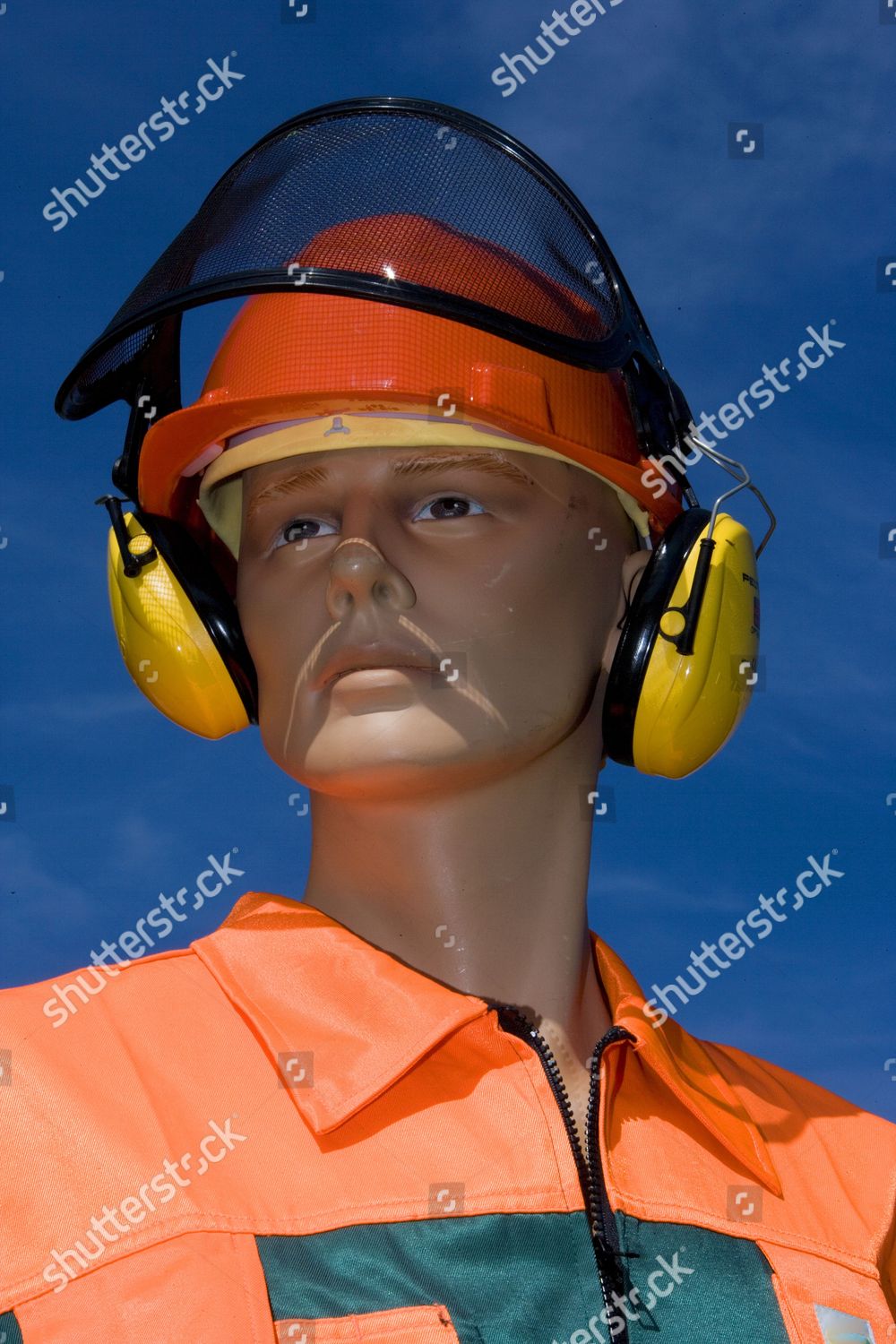 Mannequin Protective Clothing Work Chainsaw Editorial Stock Photo ...