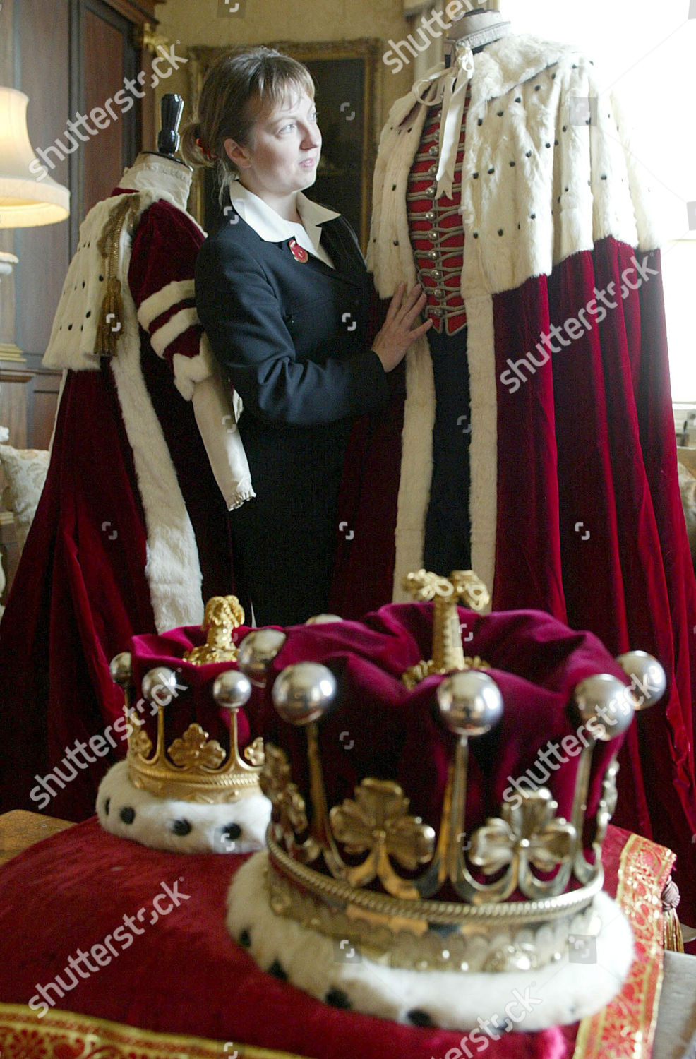 Coronation Robes Lord Lady Devon Powderham Editorial Stock Photo ...
