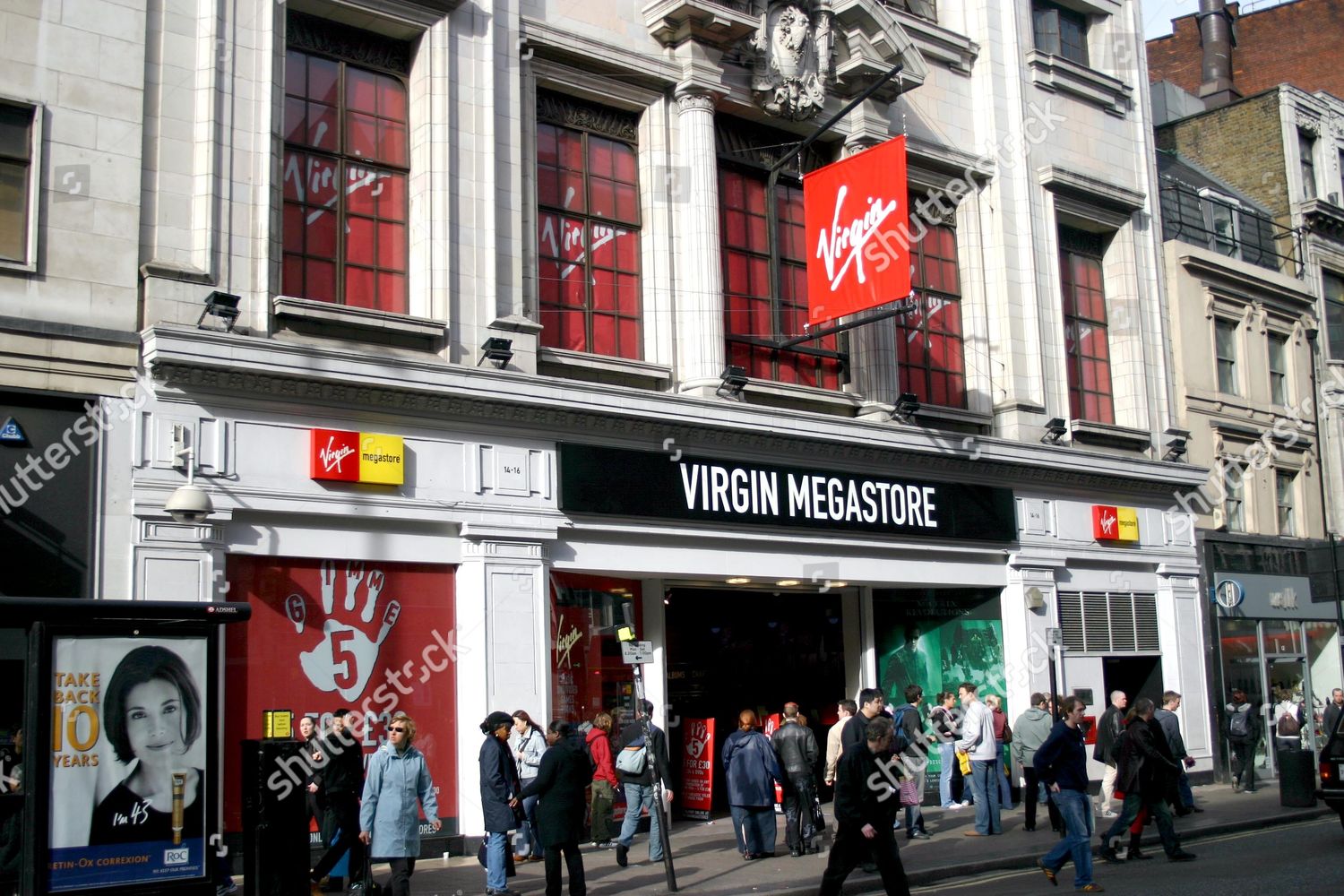 Virgin Megastore Oxford Street London Britain Editorial Stock Photo ...