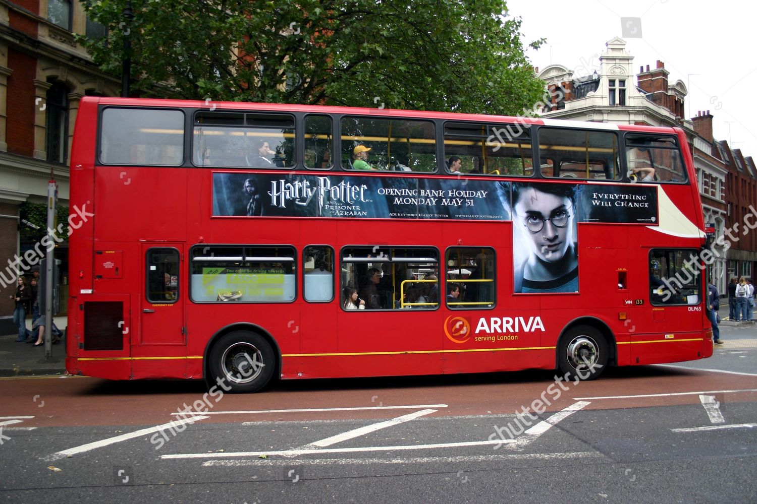 Red London Bus Advertising Harry Potter Editorial Stock Photo - Stock ...