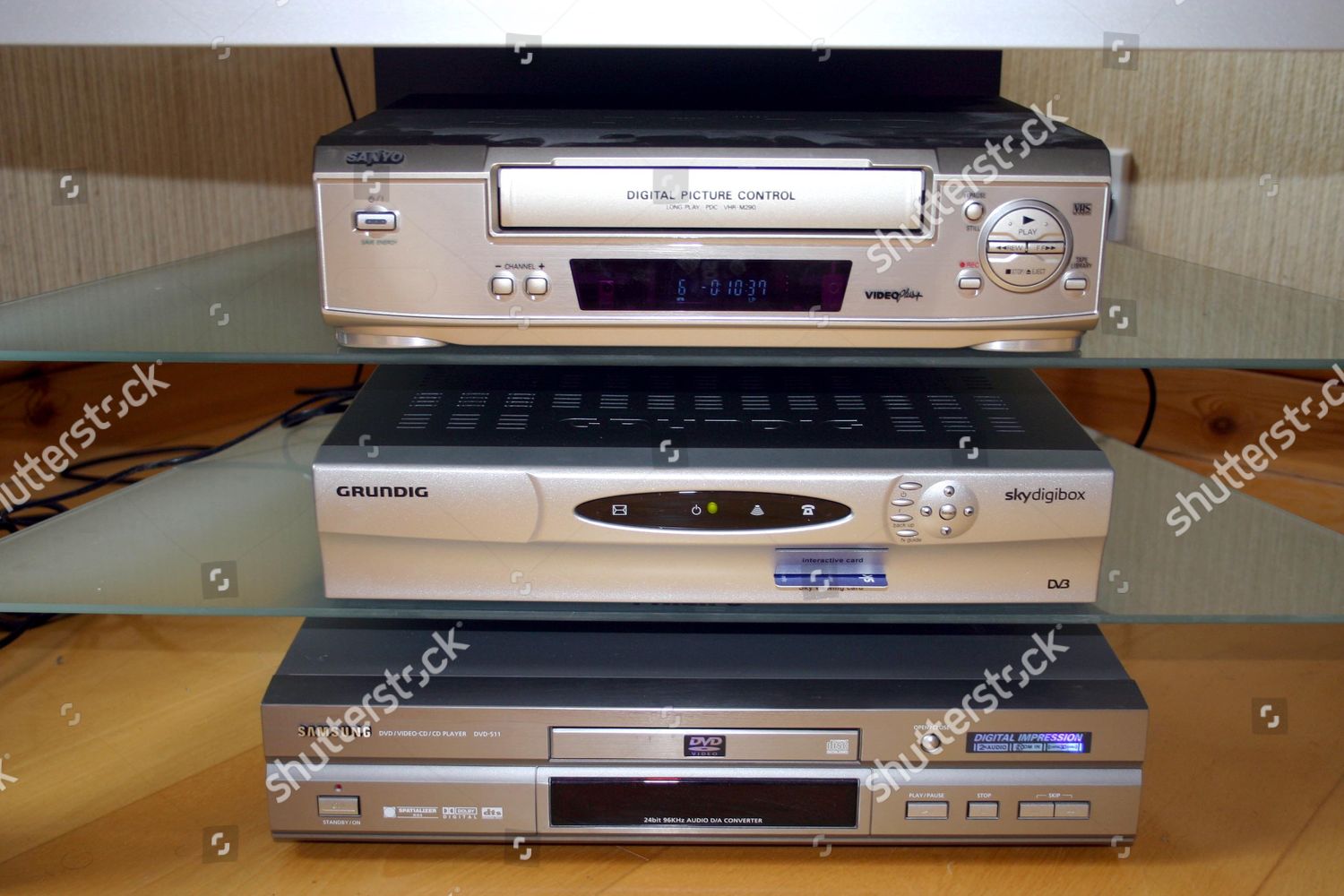 Video Cassette Recorder Sky Digibox Dvd Editorial Stock Photo - Stock ...