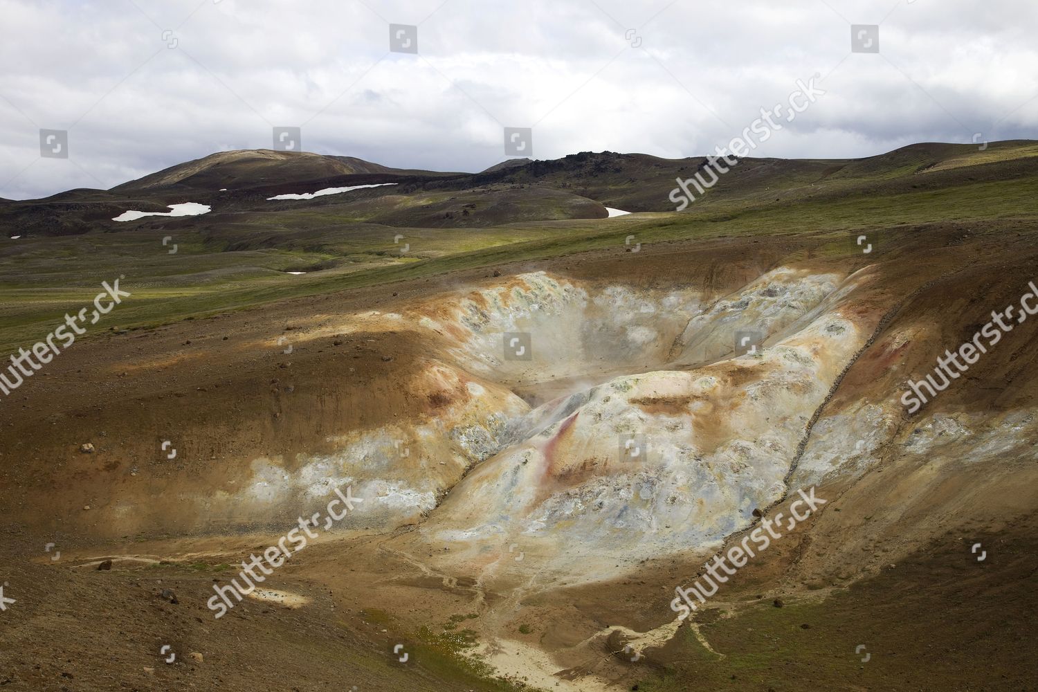 Steaming Sulfur Covered Mud Holes Burrows Editorial Stock Photo - Stock ...