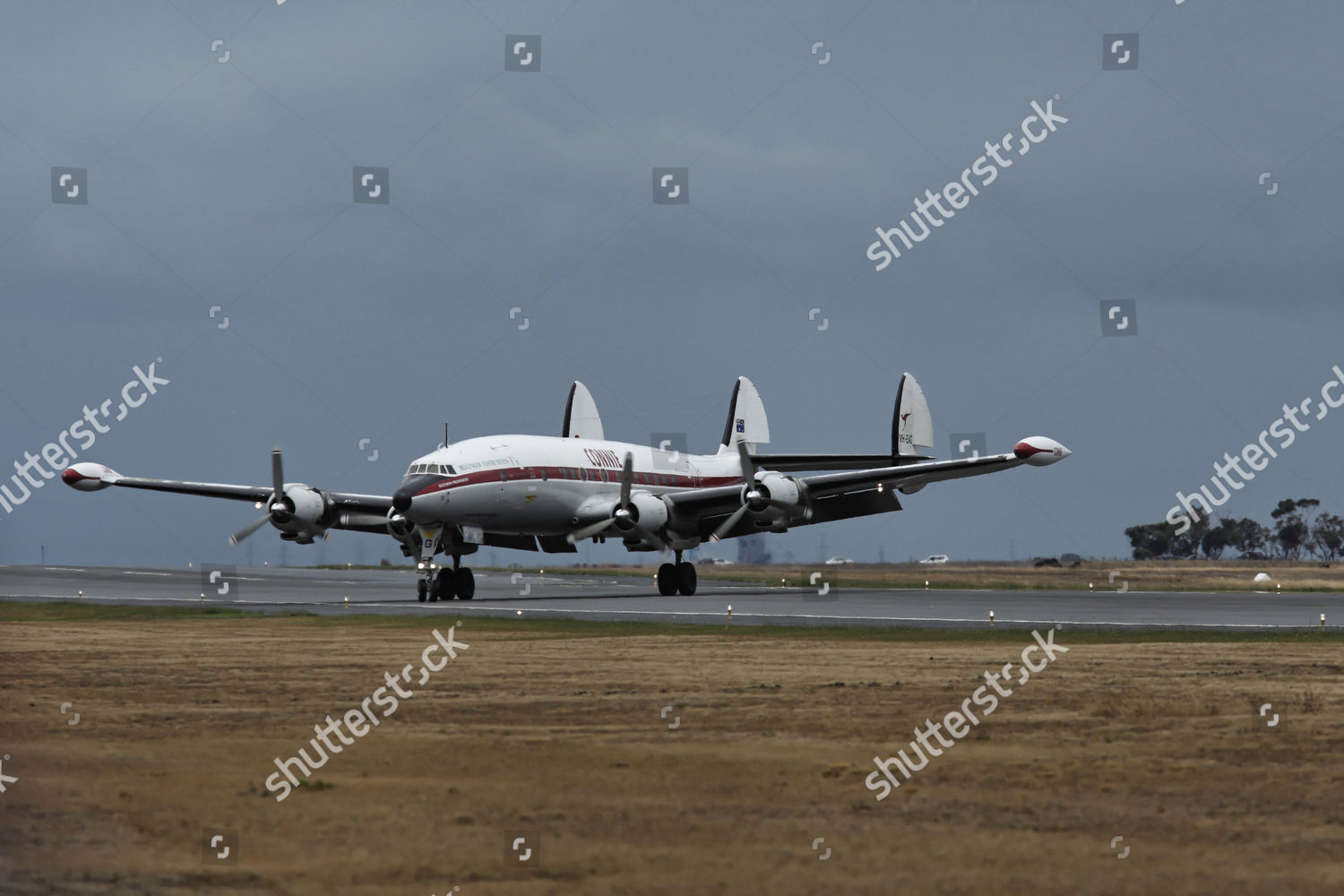Classic Aircraft Lockheed Super Constellation C121c Editorial Stock ...