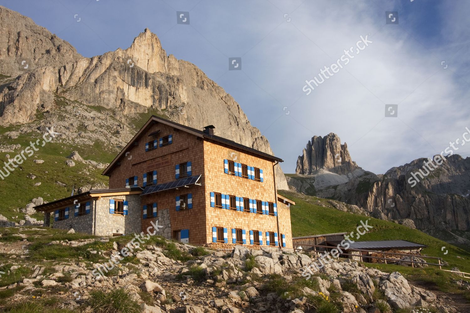 Rifugio Roda Di Vael Rose Garden Editorial Stock Photo - Stock Image ...