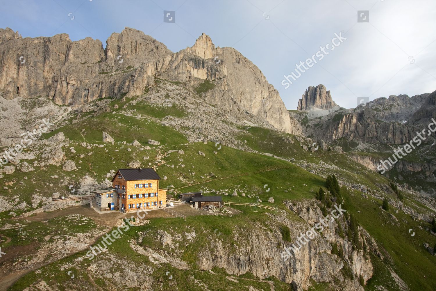 Rifugio Roda Di Vael Rose Garden Editorial Stock Photo - Stock Image ...